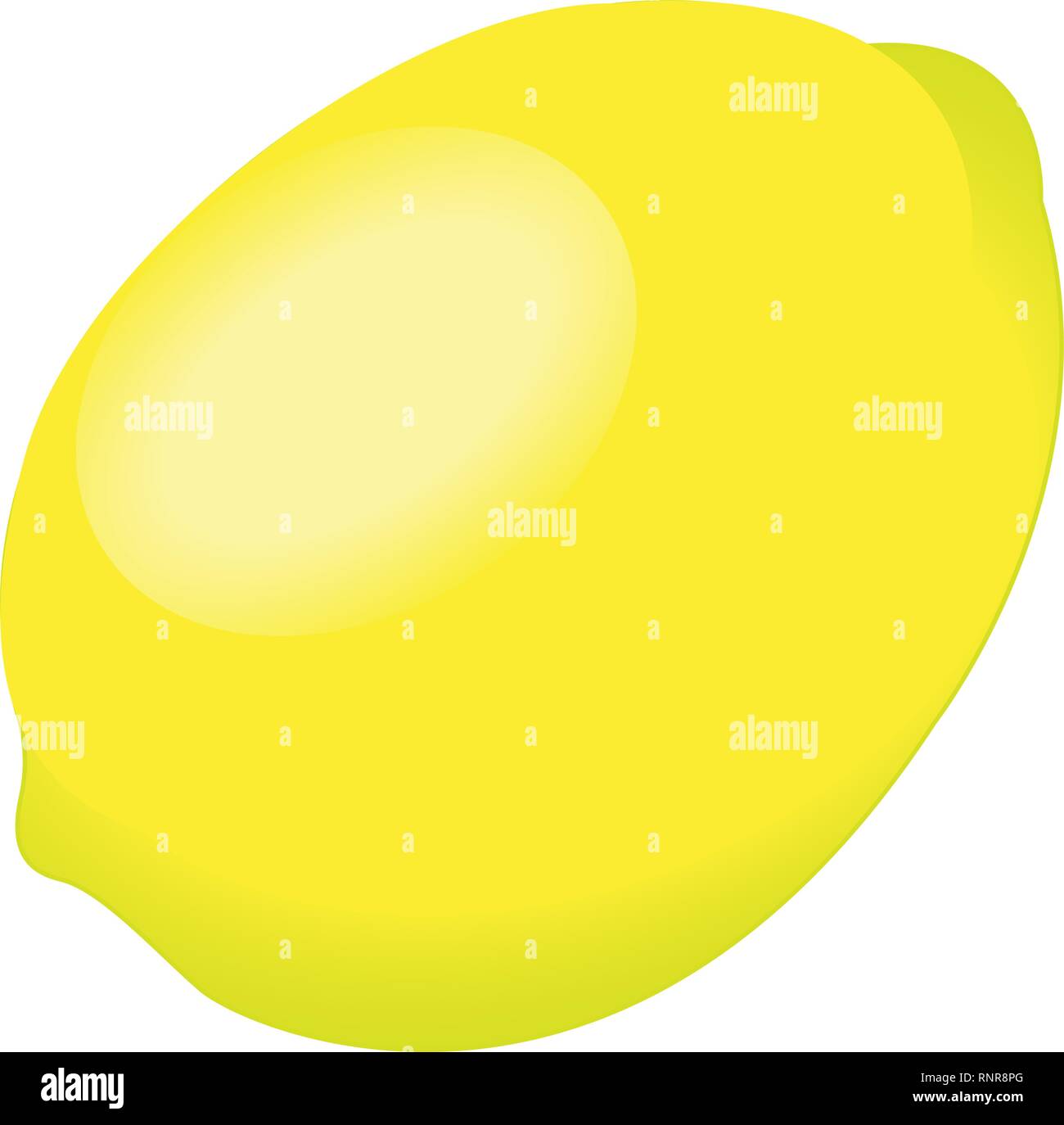 Lemon isolated on a white background vector illustration Stock Vector ...