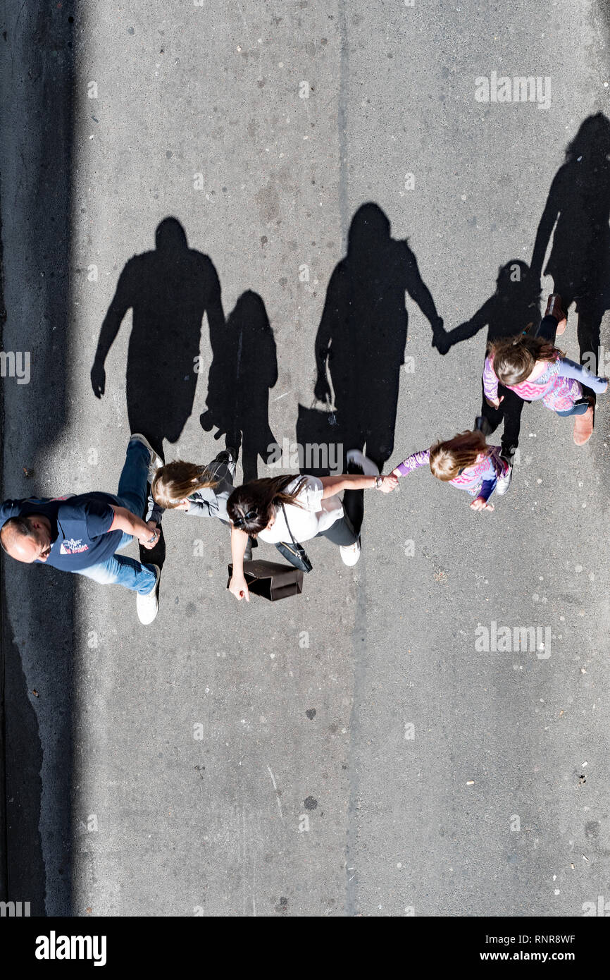 Top view people shadow hi-res stock photography and images - Alamy