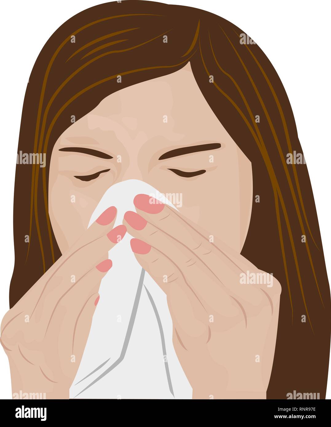 Blowing Nose Cartoon