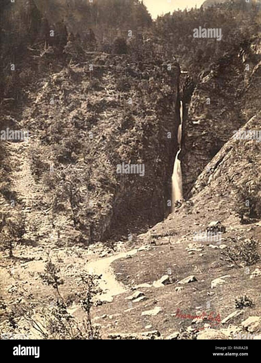 Cascade d'Enfer a Luchon Pyrenees Stock Photo - Alamy
