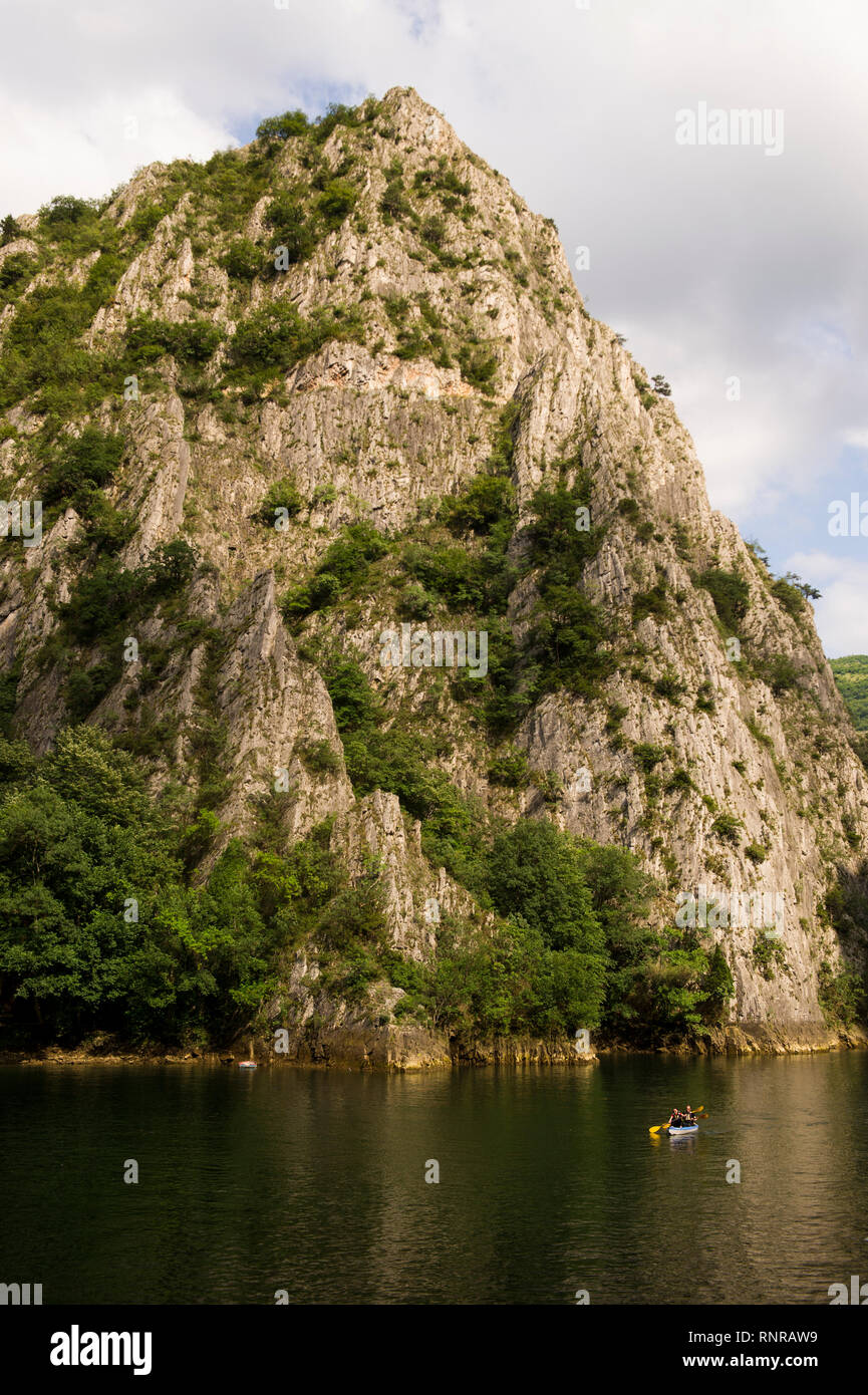 kayaking in Matka Gorge, Macedonia Stock Photo - Alamy