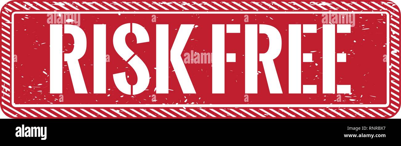 risk free red dirty grungy square rubber stamp Stock Vector Image & Art - Alamy