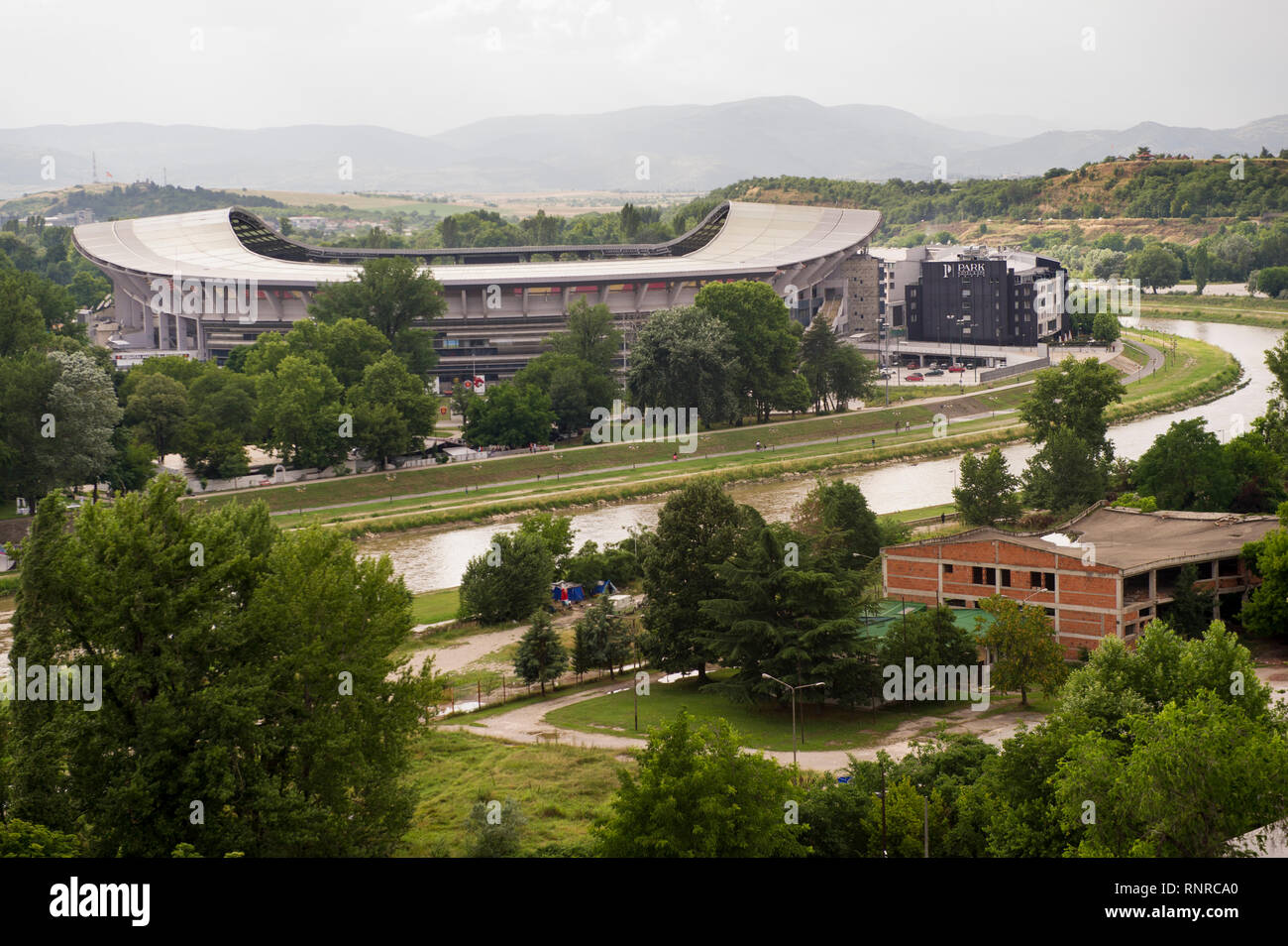 Philip II National Arena, Skopje, Macedonia Stock Photo - Alamy