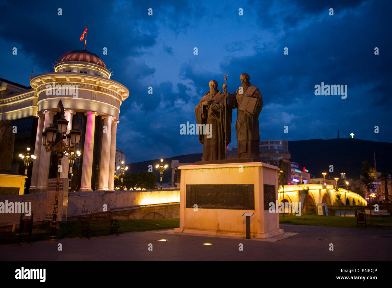 Skopje statue hi-res stock photography and images - Alamy