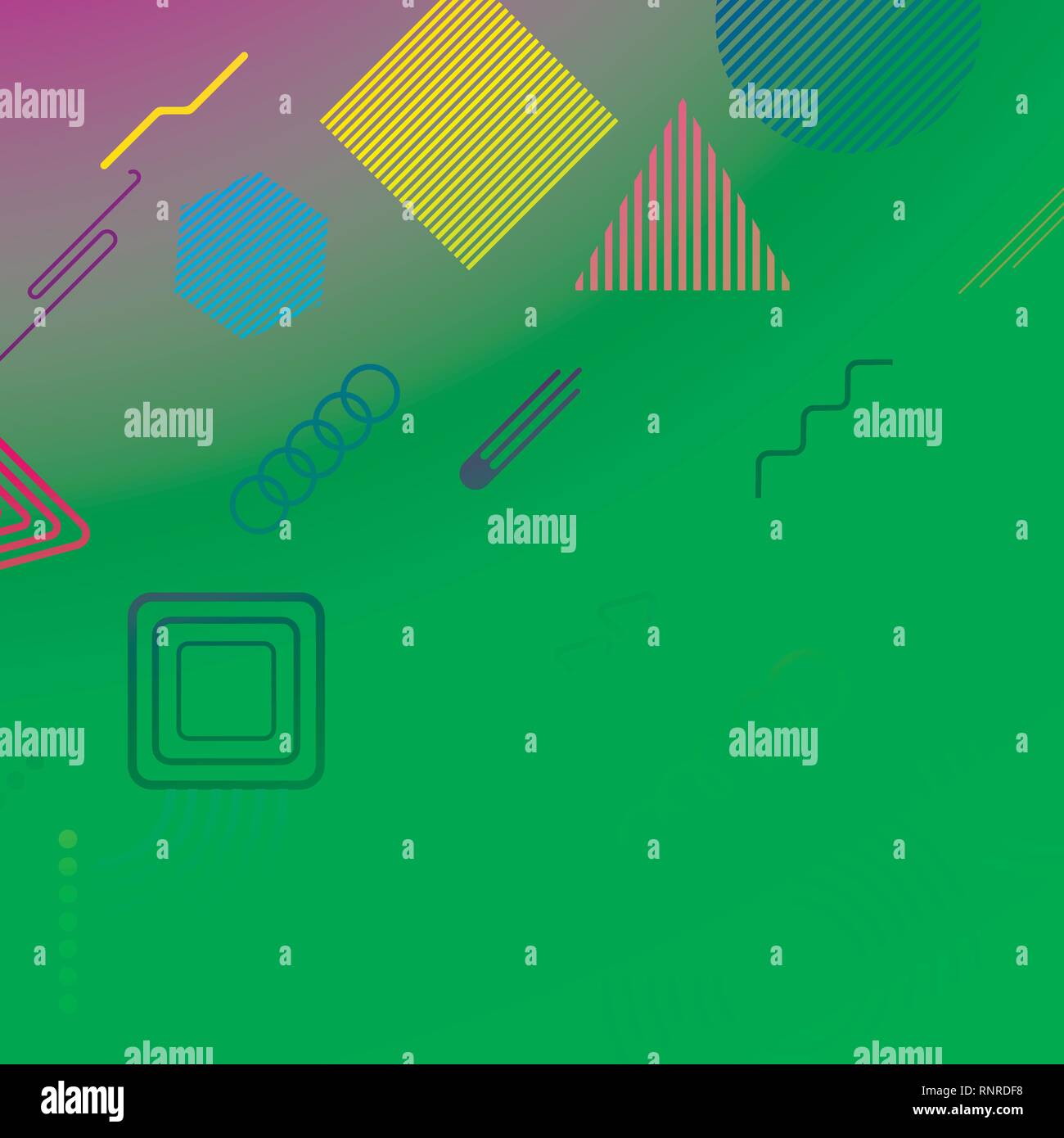 Creative vector background with different design elements of pop art ...