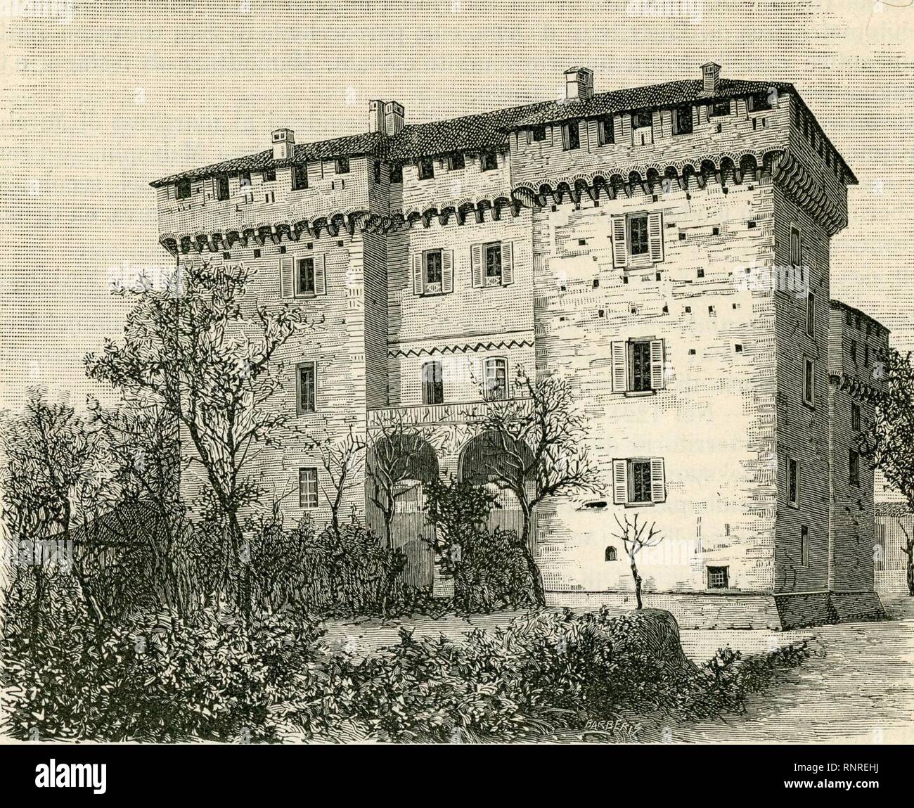 Castello di Silvano d Orba Stock Photo - Alamy