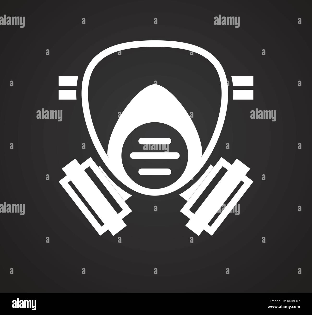 Debugging icon on black background for graphic and web design, Modern ...