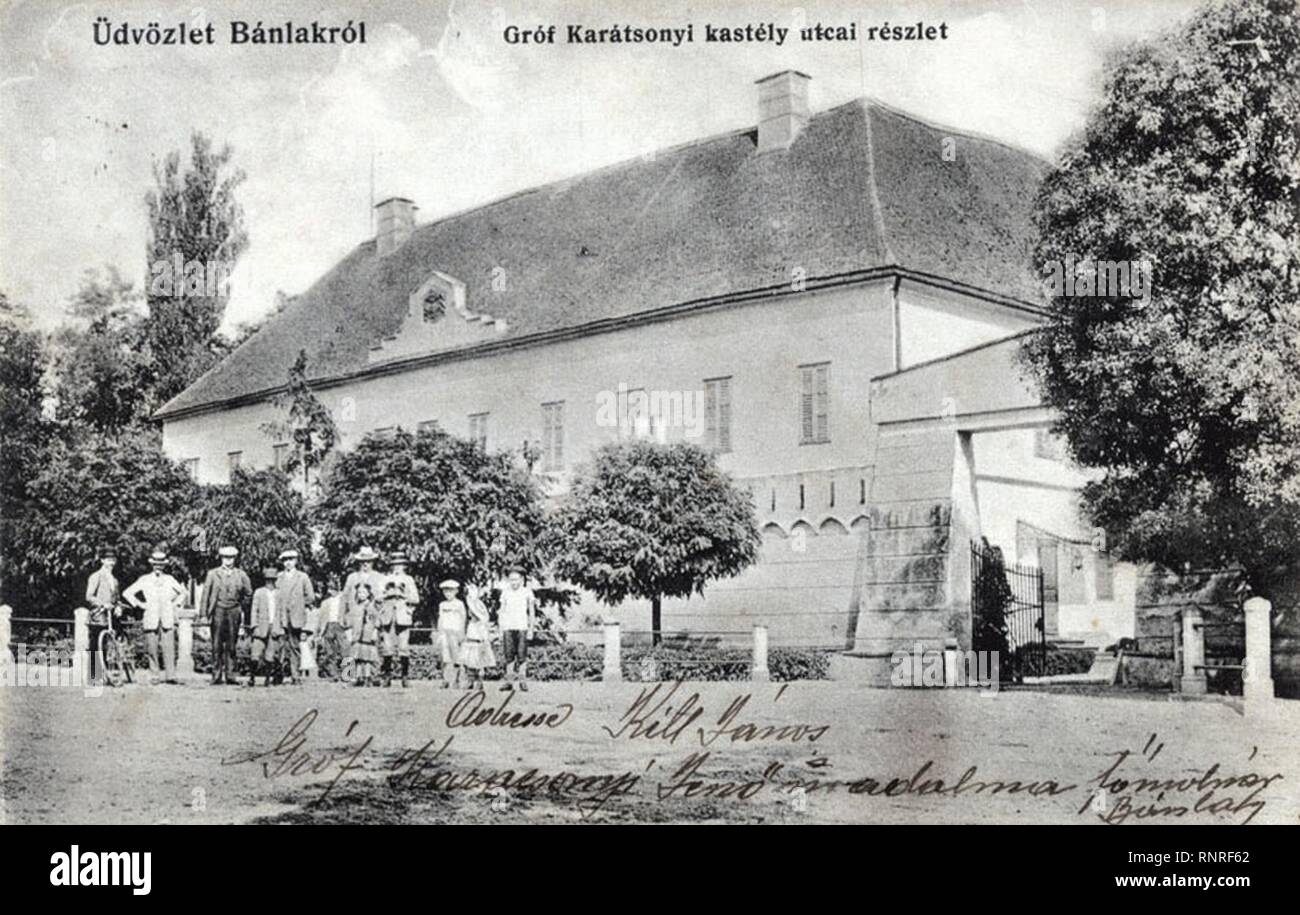 Castelul Banloc in 1906 Stock Photo - Alamy