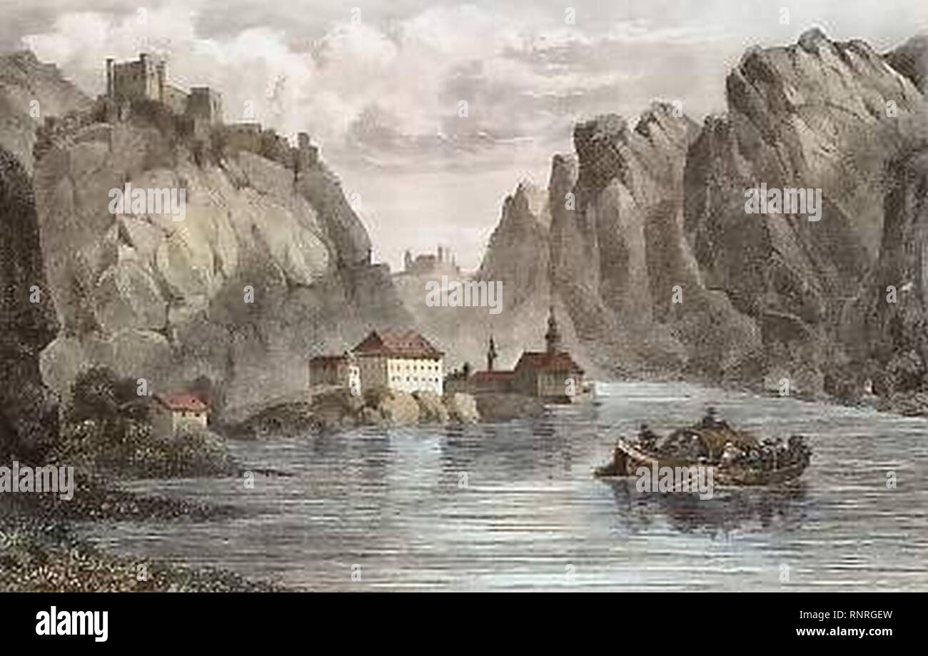 Castle at durnstein Stock Photo - Alamy