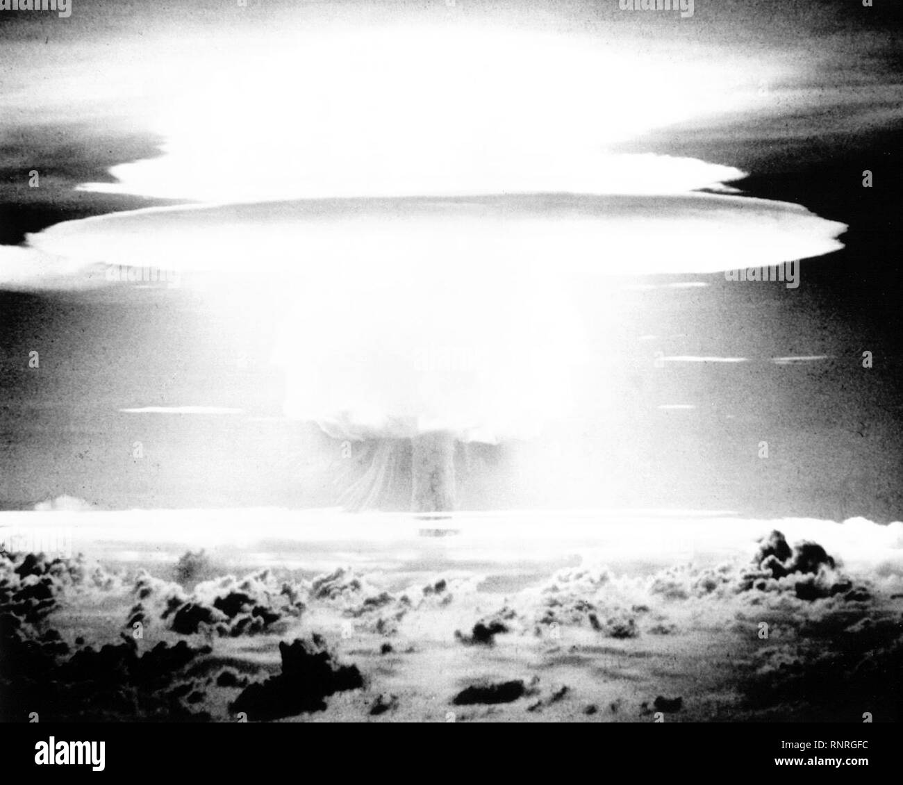 Castle Bravo (black and white Stock Photo - Alamy