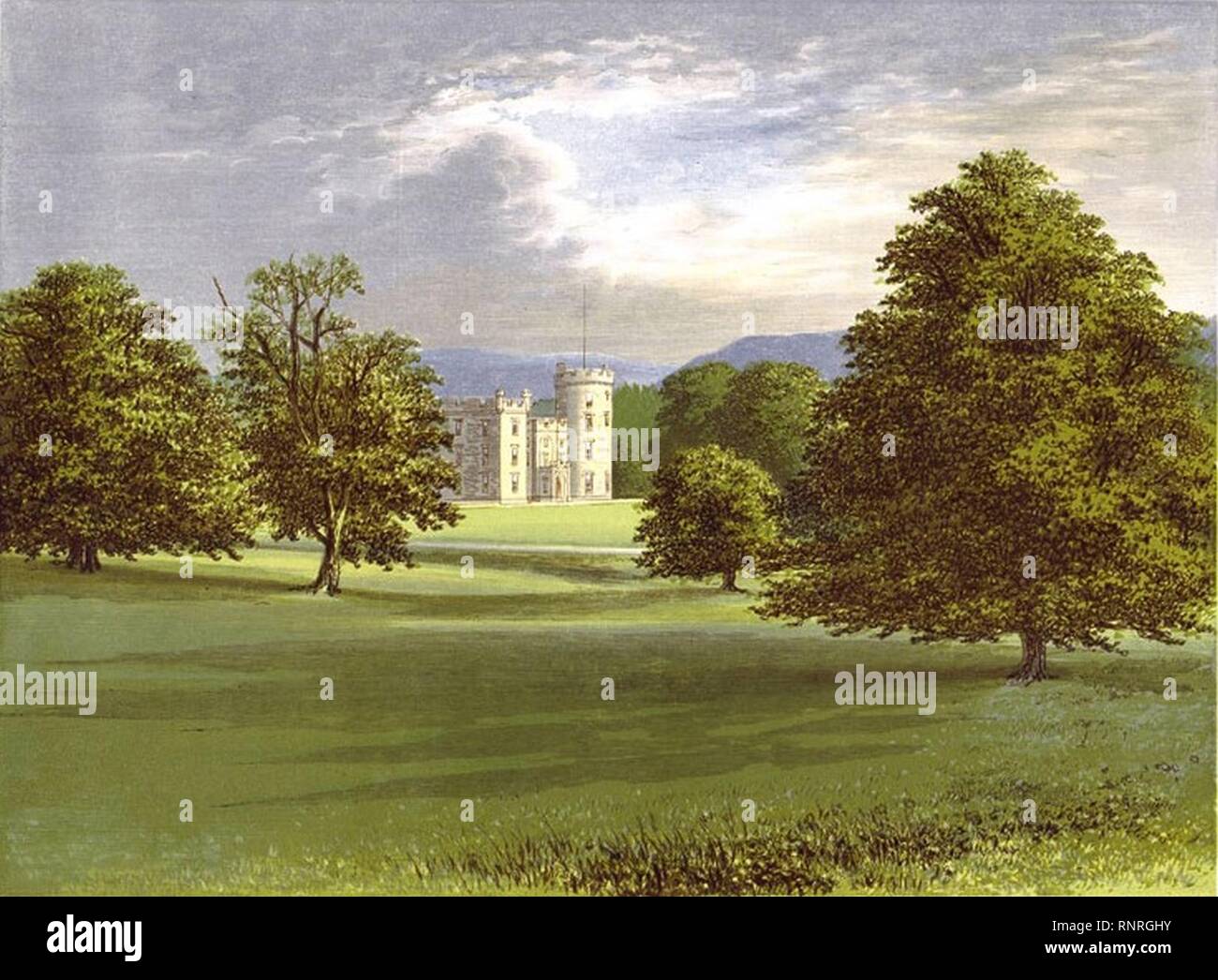 Castle Forbes Morris ca. 1880 Stock Photo - Alamy