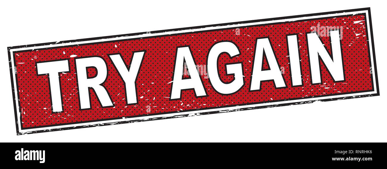 Try try again Stock Vector Images - Alamy
