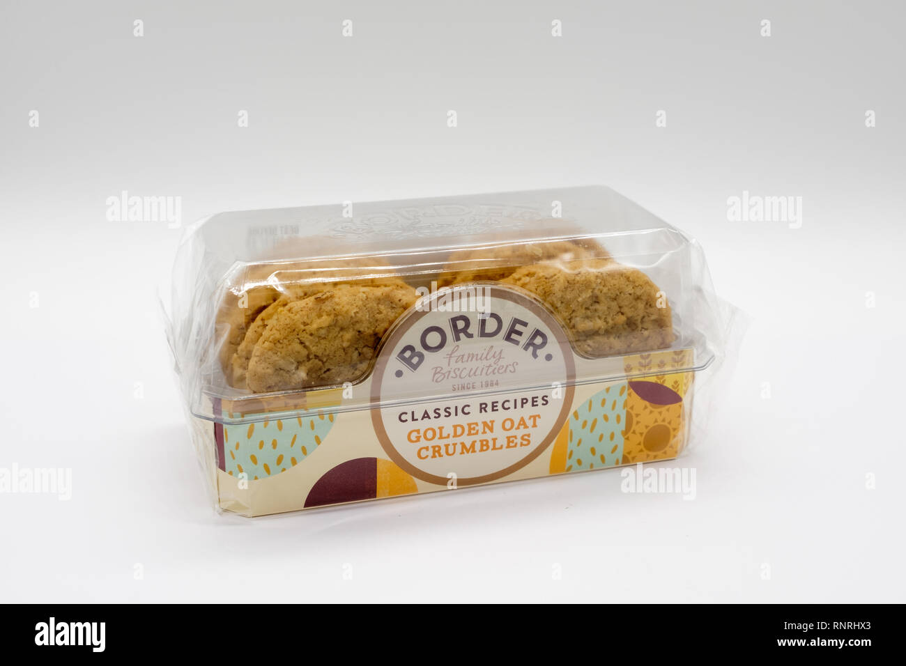 Largs, Scotland, UK - February 19, 2019: Packet of Border branded ...