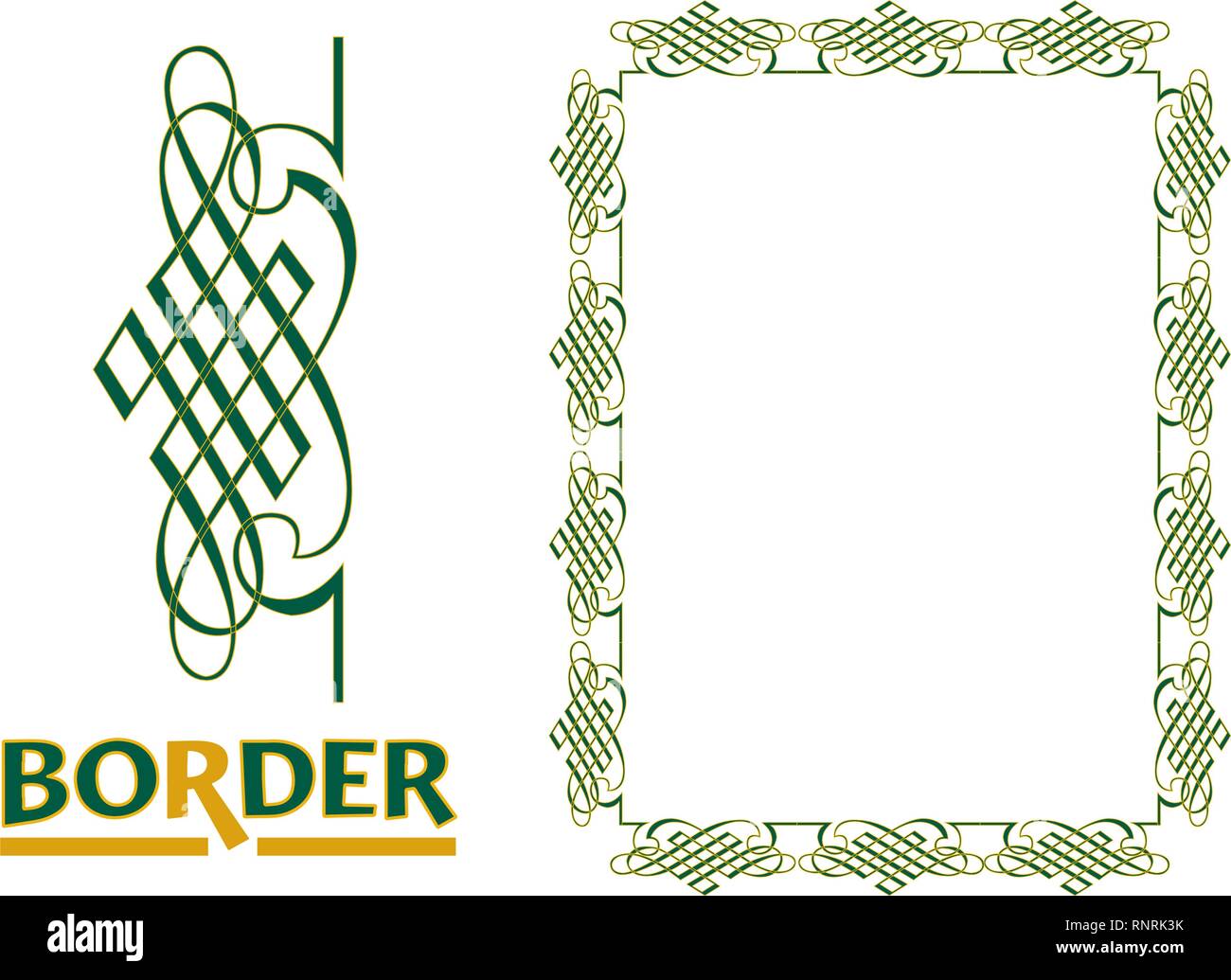 Old World Borders Vector - Tiled frame in plant leaves and flowers ...
