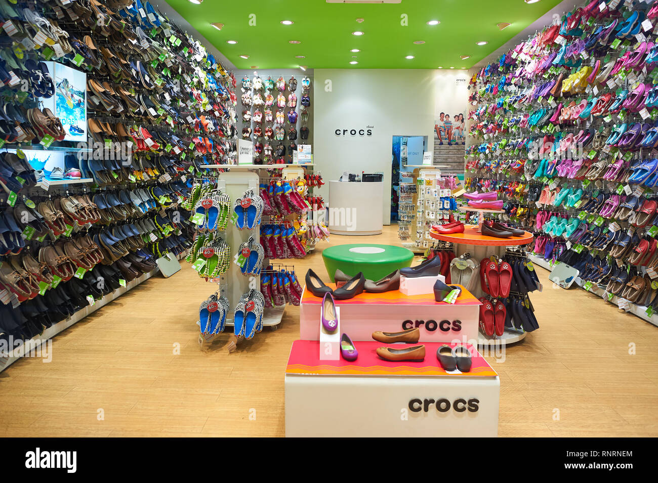 PATTAYA, THAILAND - FEBRUARY 21, 2016: interior of a store in Pattaya ...