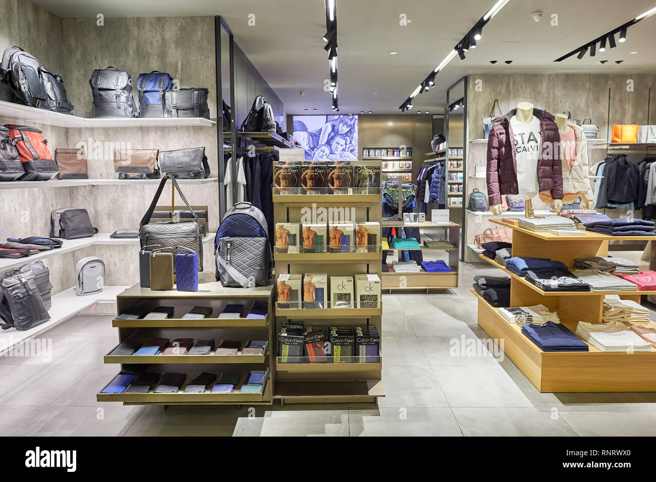SINGAPORE - CIRCA NOVEMBER, 2015: interior of a store at Singapore ...
