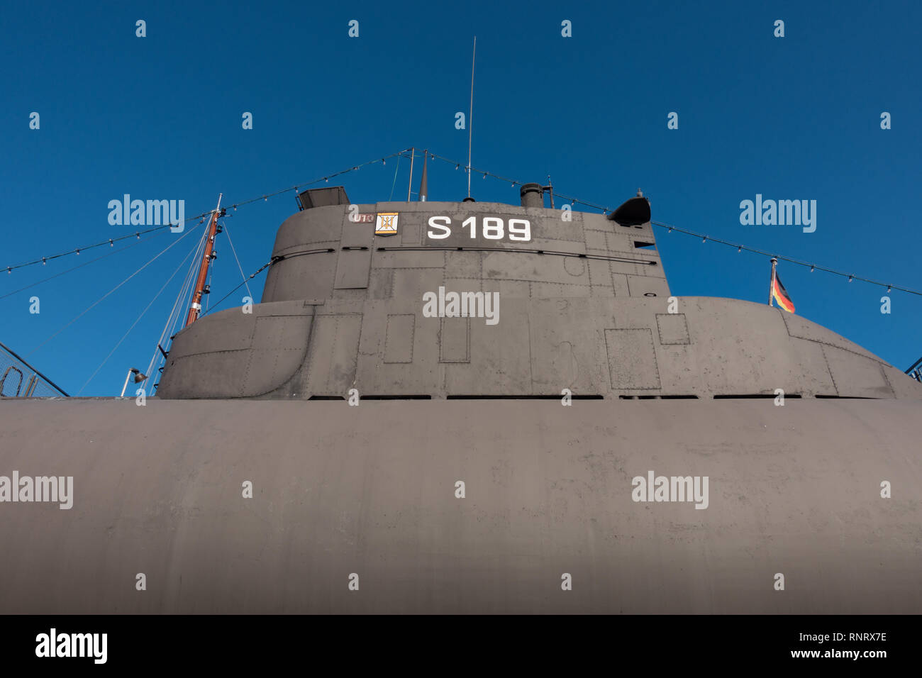 S189 submarine in Naval Museum, Wilhelmshaven. Lower Saxony. Germany ...