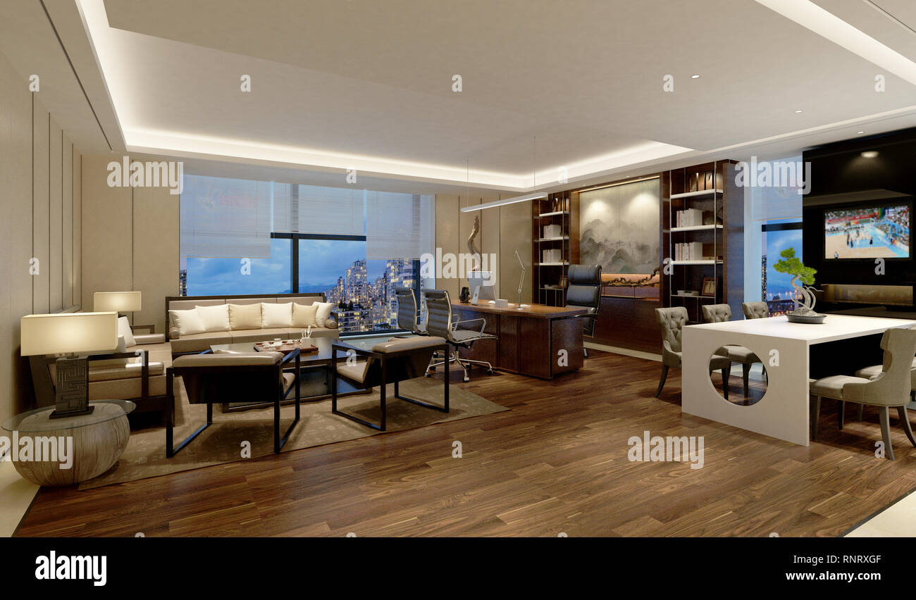 3d office rendering hi-res stock photography and images - Alamy