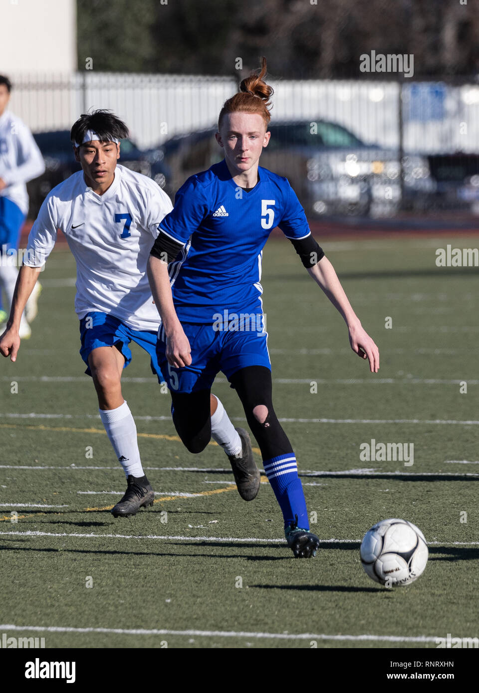 Varsity soccer boys high school hi-res stock photography and images - Alamy