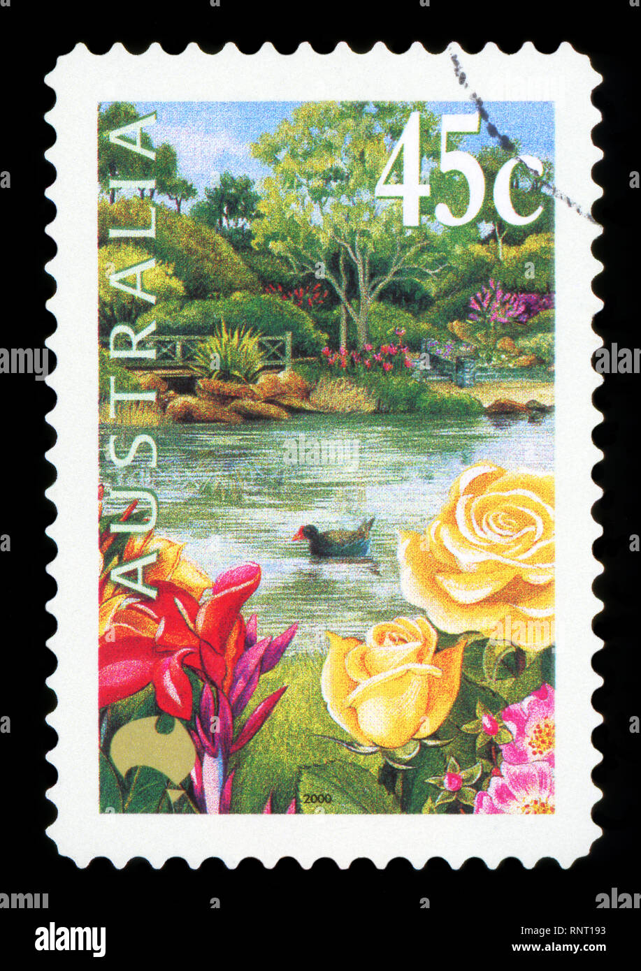AUSTRALIA - CIRCA 2000: A Stamp printed in AUSTRALIA shows the Pond ...