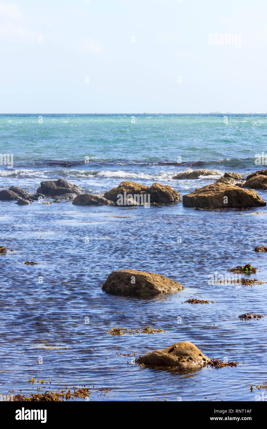 Rock pools on the shore at Ringstead Bay, Dorset, UK Stock Photo - Alamy