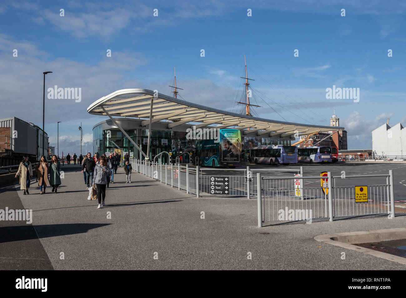 The Hard interchange, Portsmouth, UK Stock Photo - Alamy