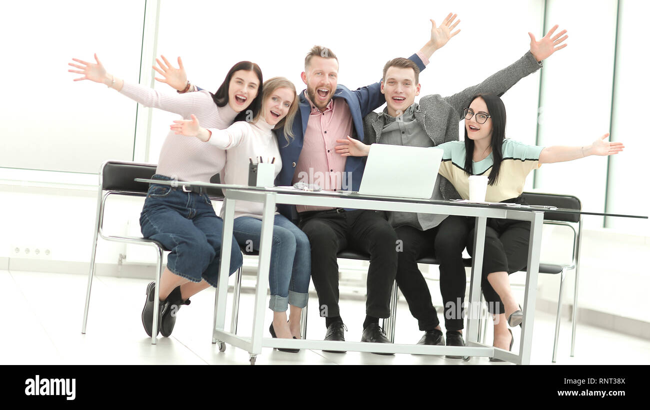 Happy Office Workers