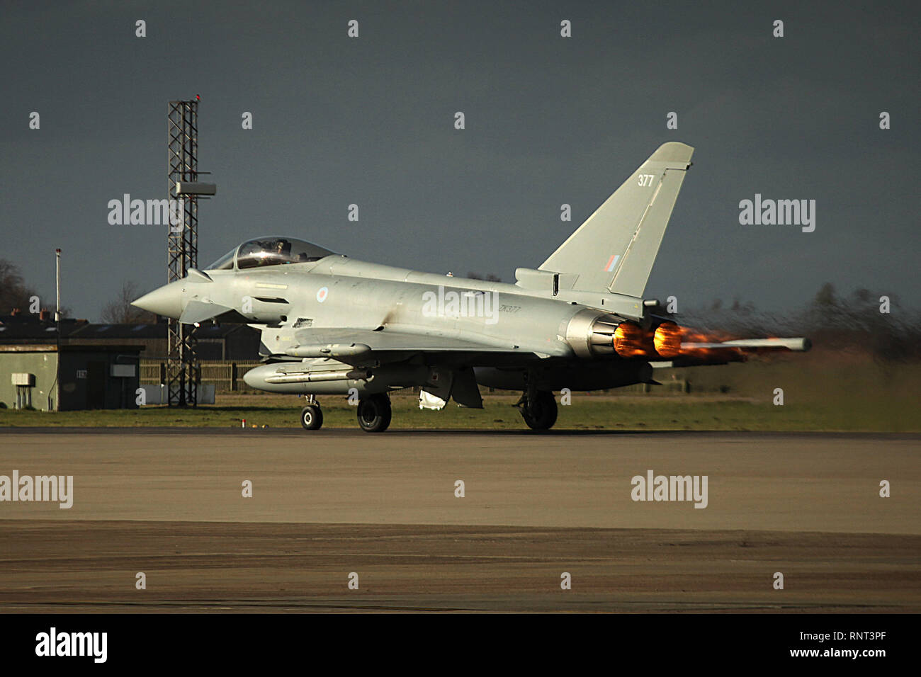Raf typhoon taking off with bombs hi-res stock photography and images ...