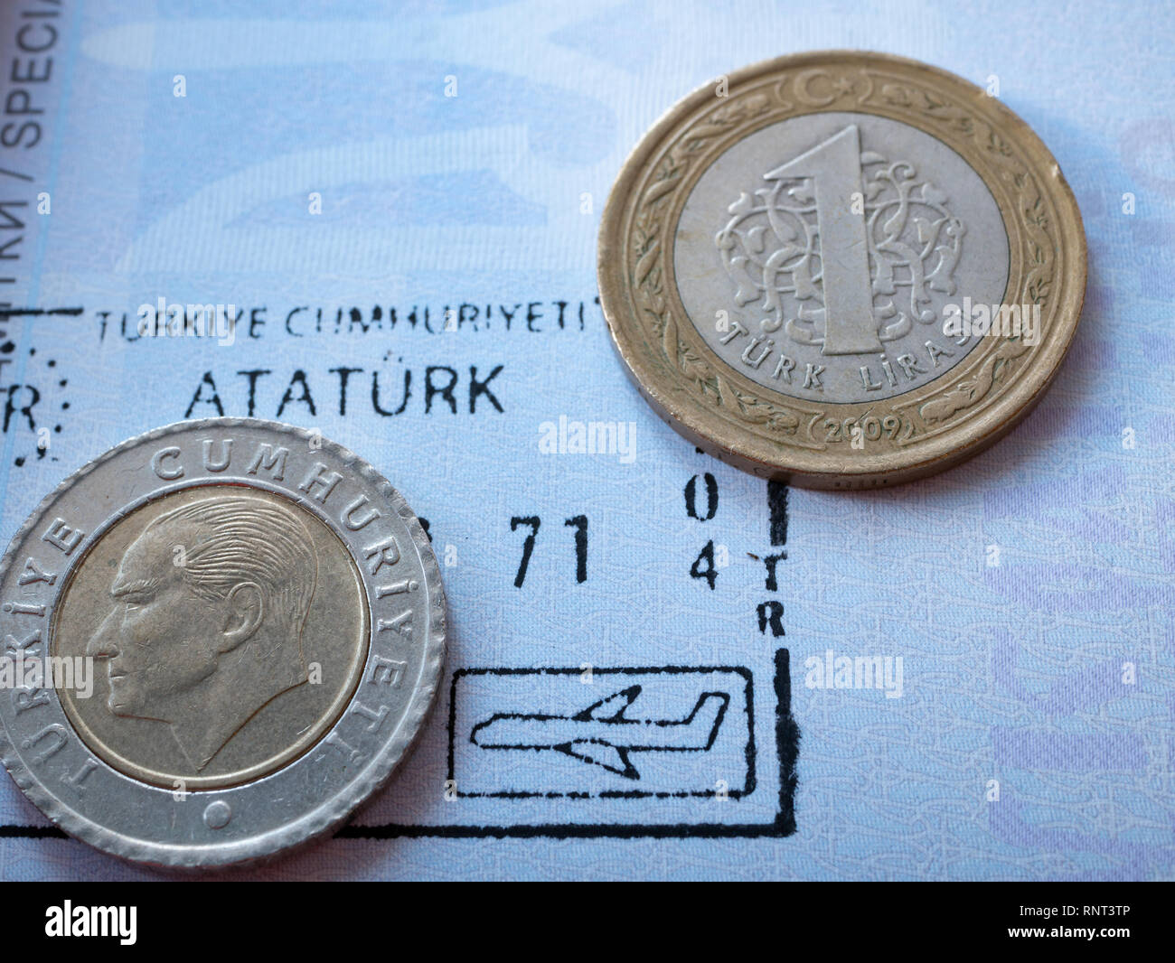 Passport stamp visa turkey hi-res stock photography and images - Alamy