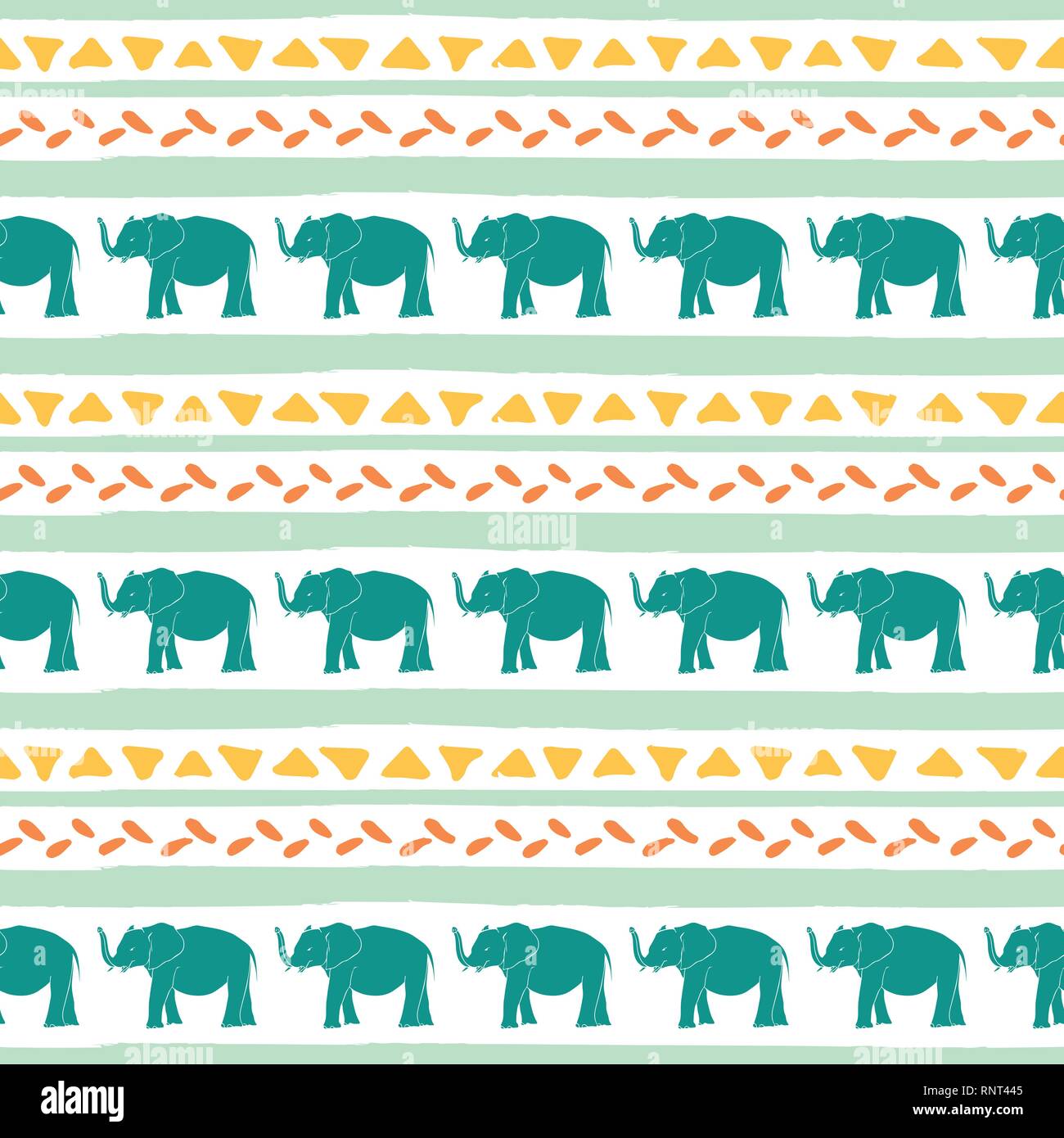 Elephant print wallpaper Stock Vector Images - Alamy