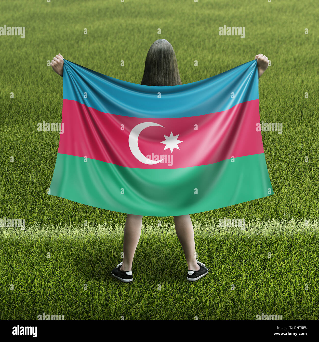Women and flag Stock Photo - Alamy