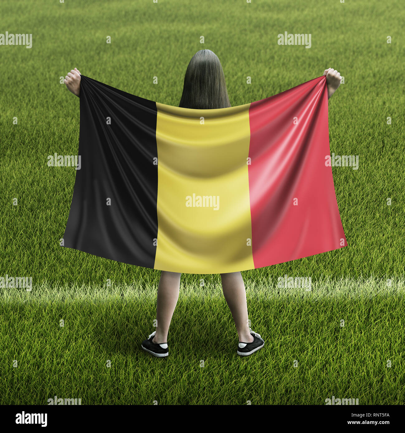 Women and flag Stock Photo - Alamy