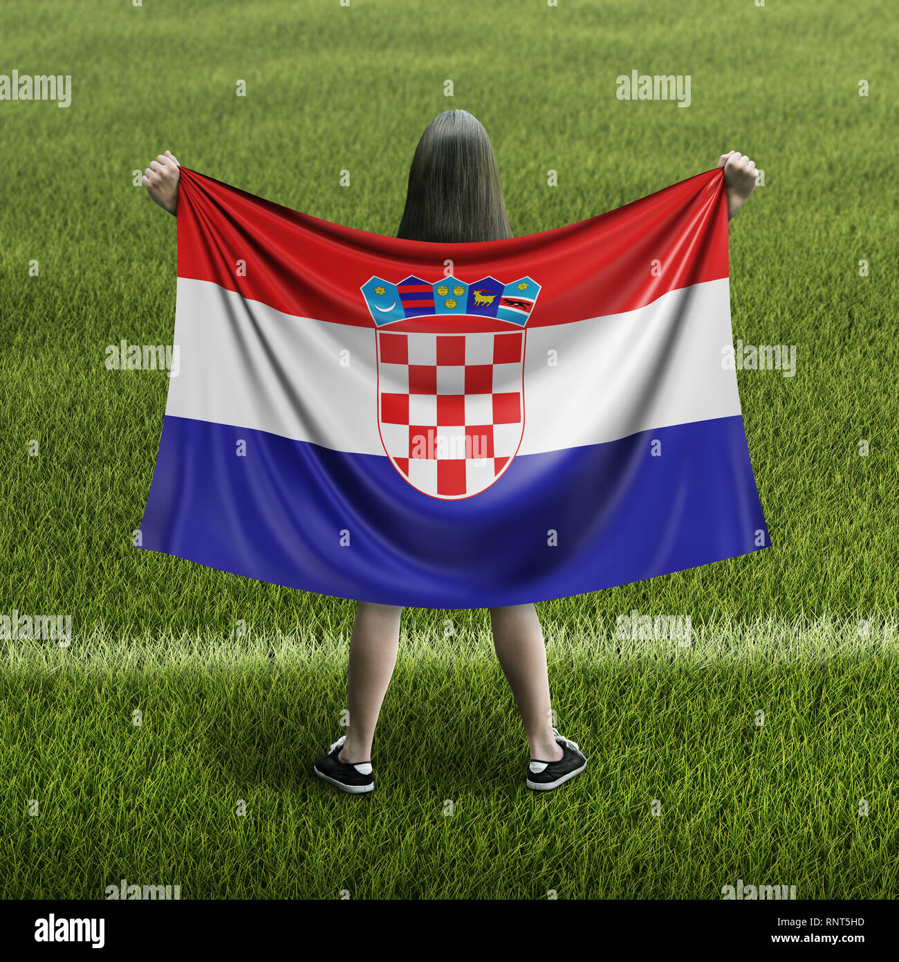 Women and flag Stock Photo - Alamy