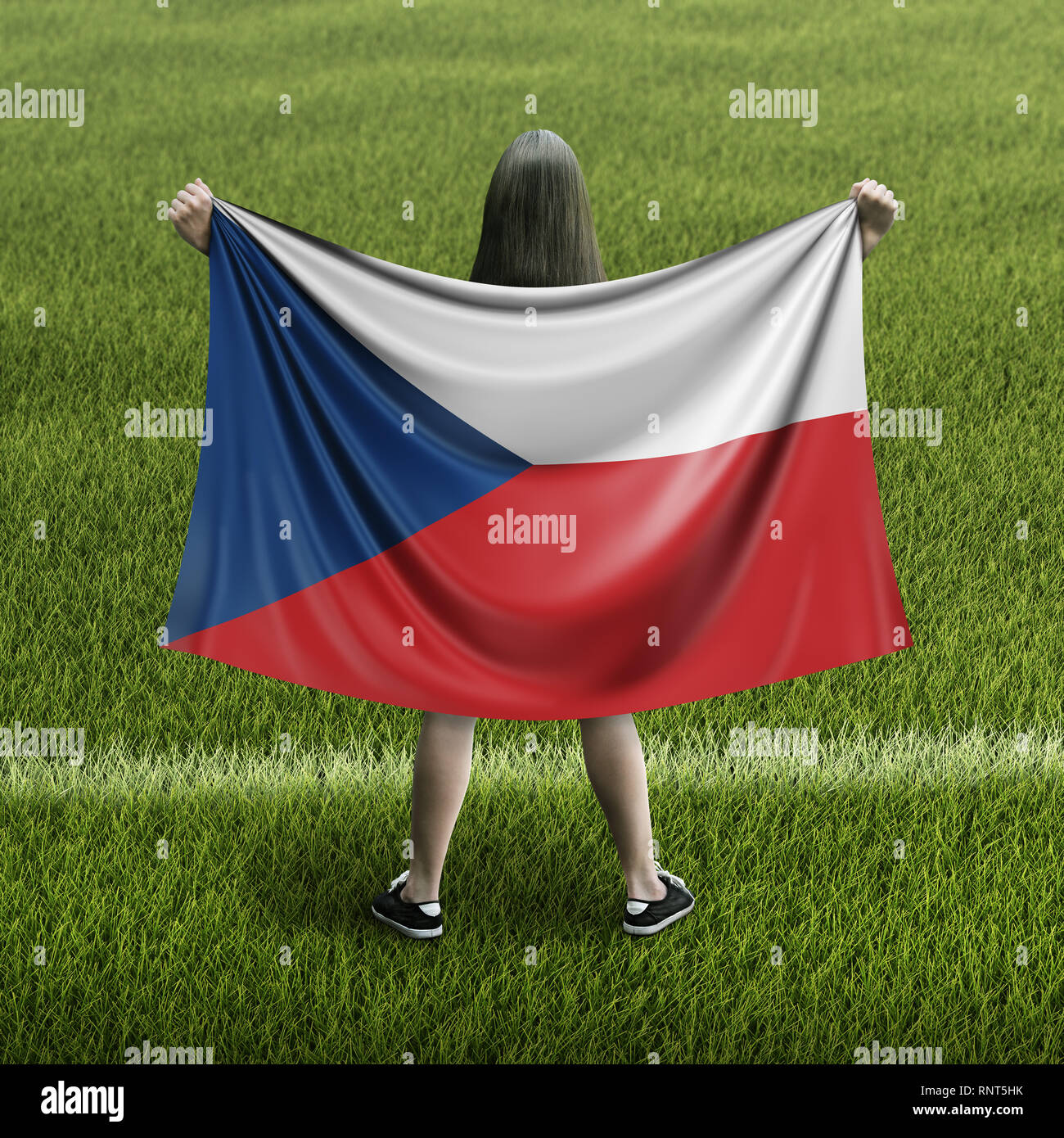 Women and flag Stock Photo - Alamy