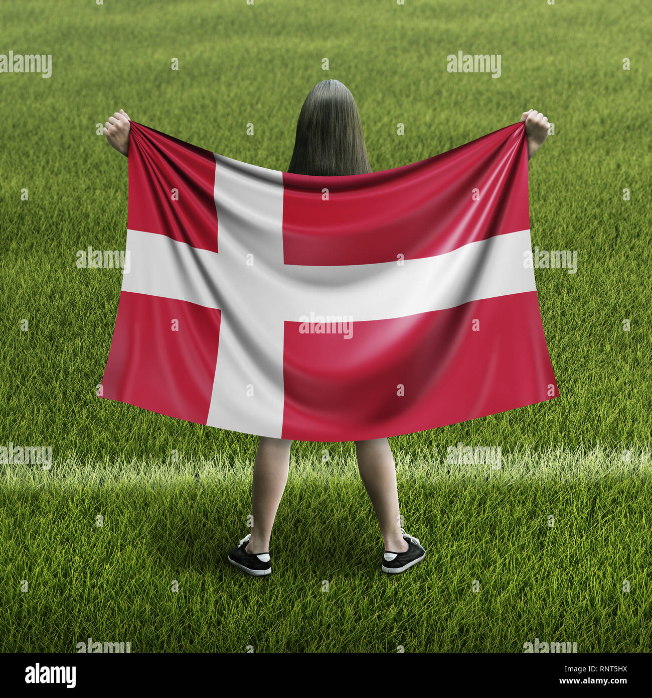 Women and flag Stock Photo - Alamy