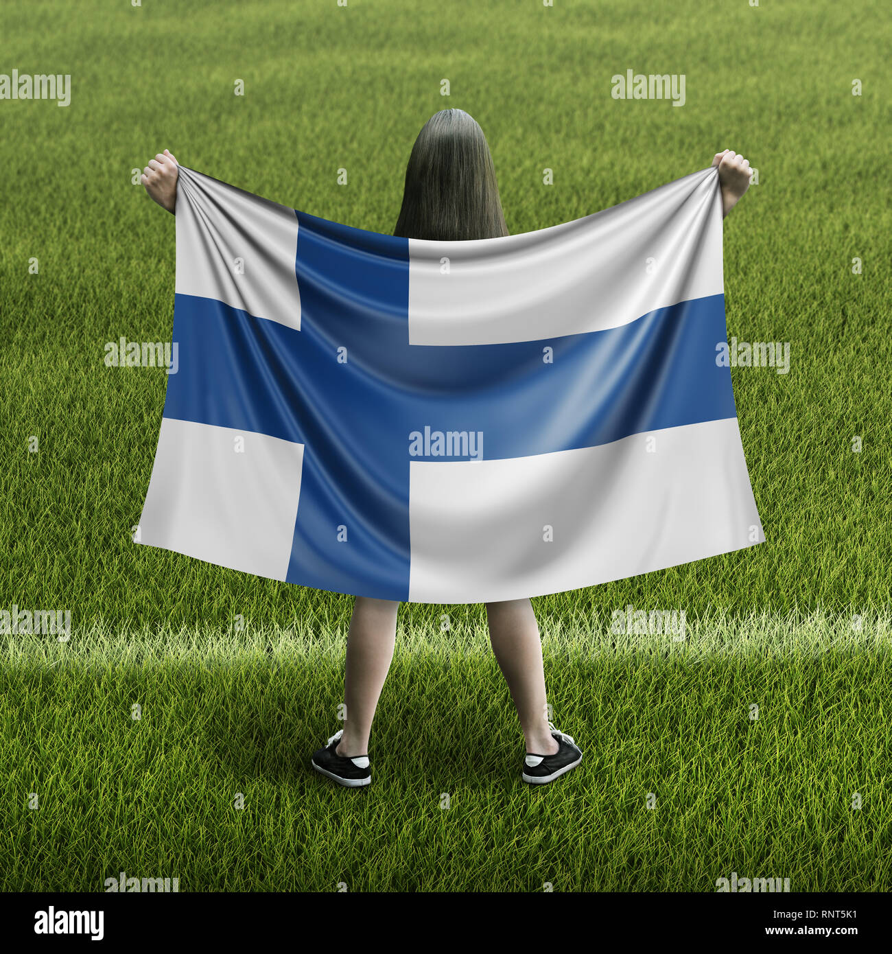 Women and flag Stock Photo - Alamy