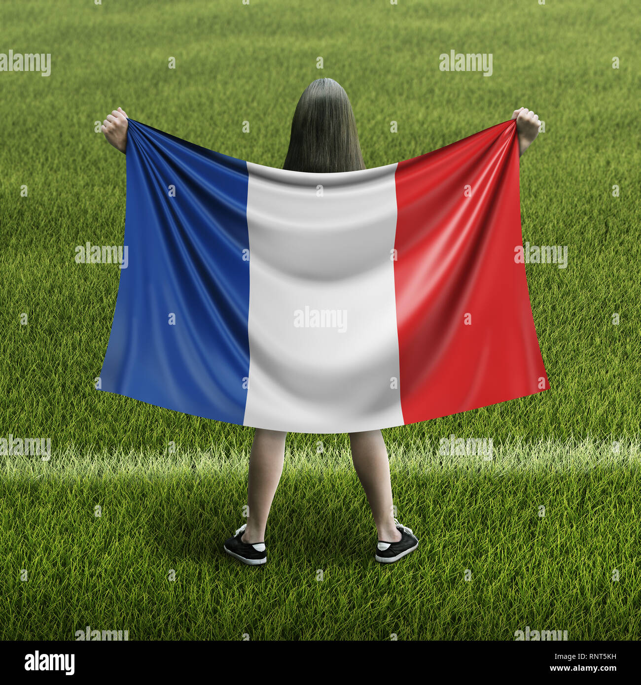 Women and flag Stock Photo - Alamy