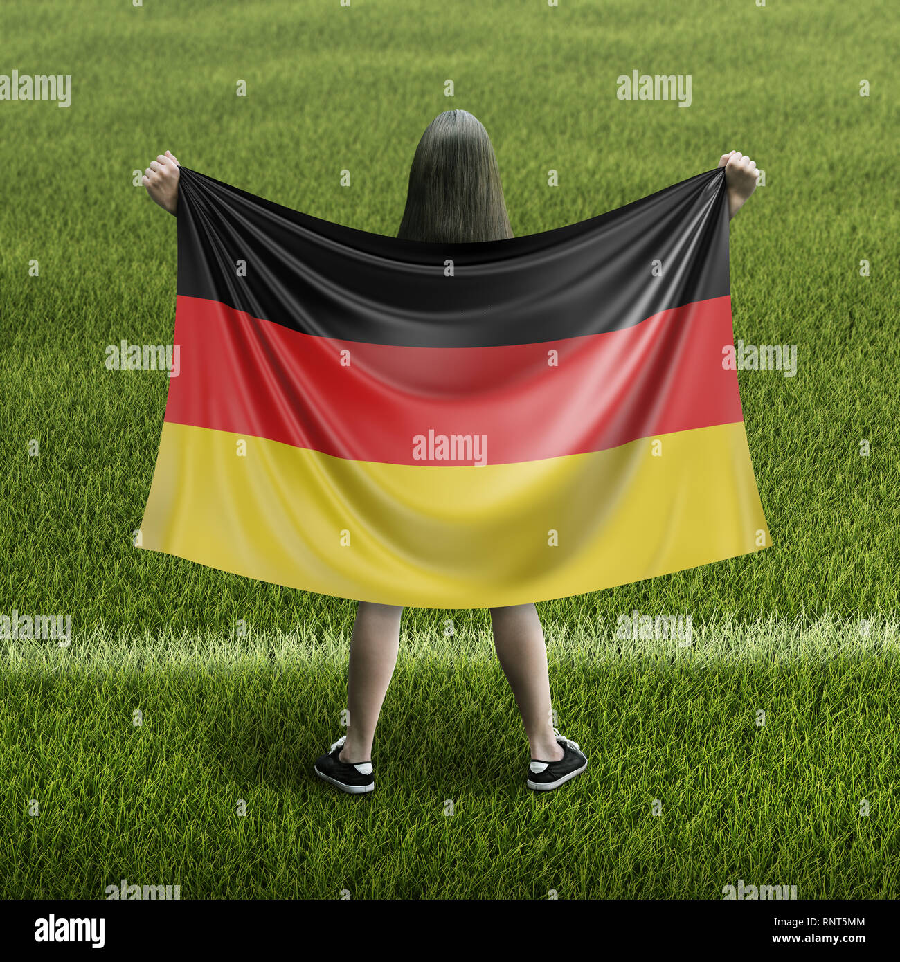 Women and flag Stock Photo - Alamy
