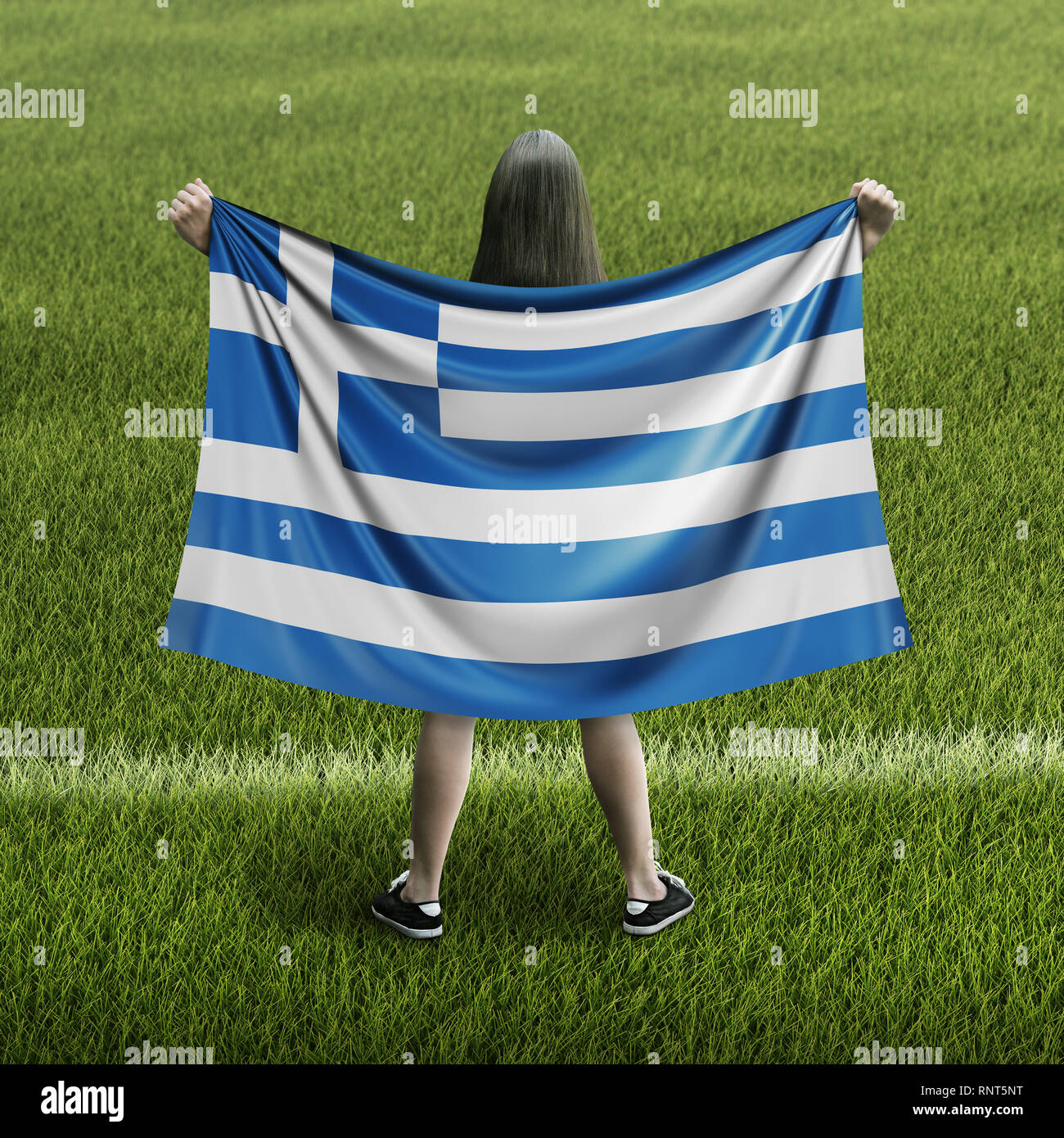 Women and flag Stock Photo - Alamy
