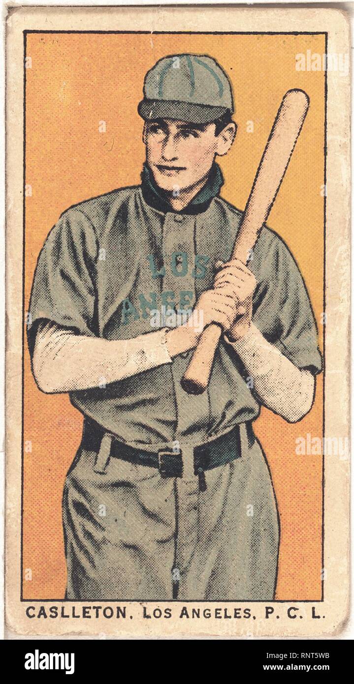 Castleton, Los Angeles Team, baseball card portrait Stock Photo - Alamy