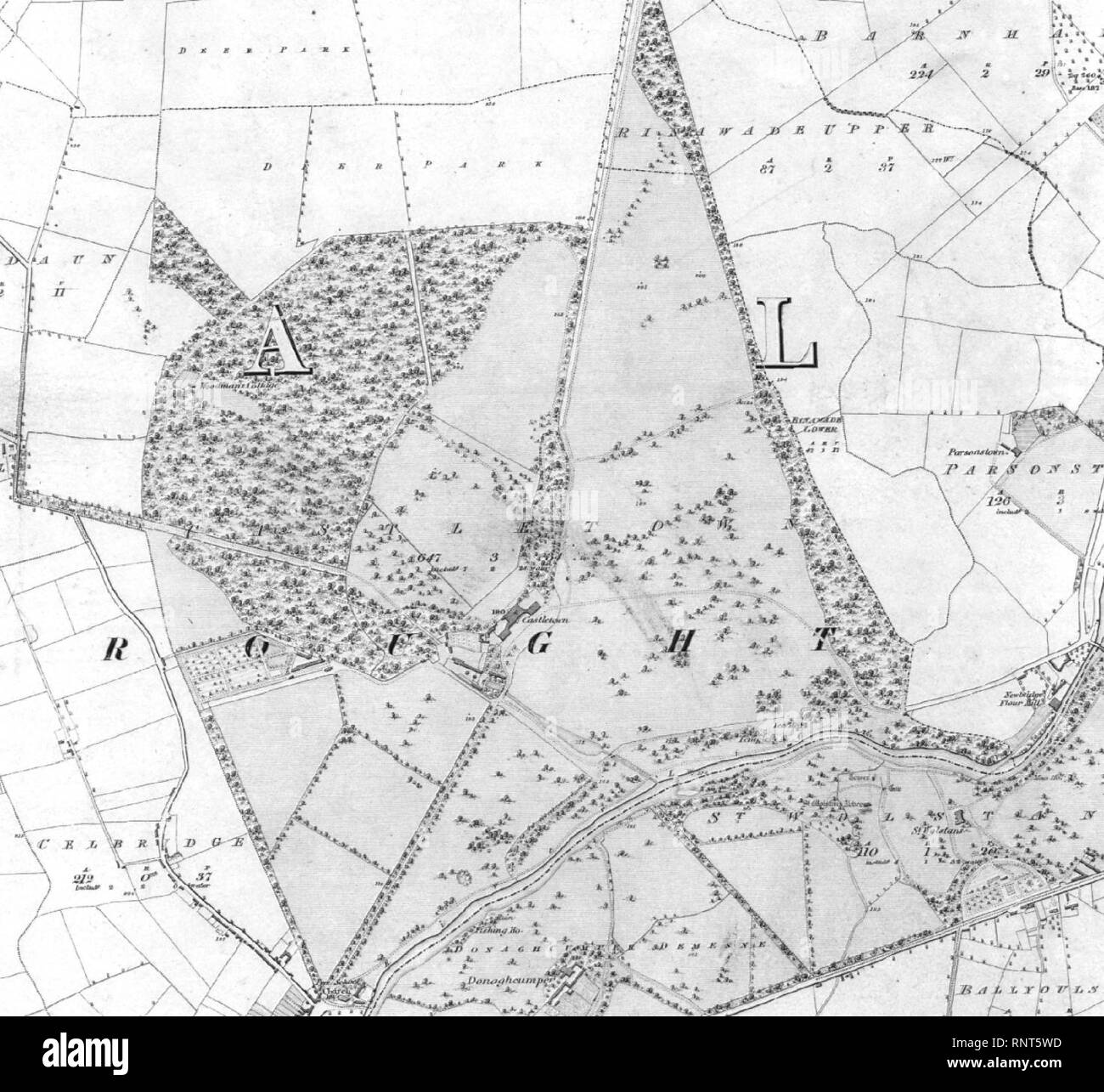 Map of castletown hi-res stock photography and images - Alamy