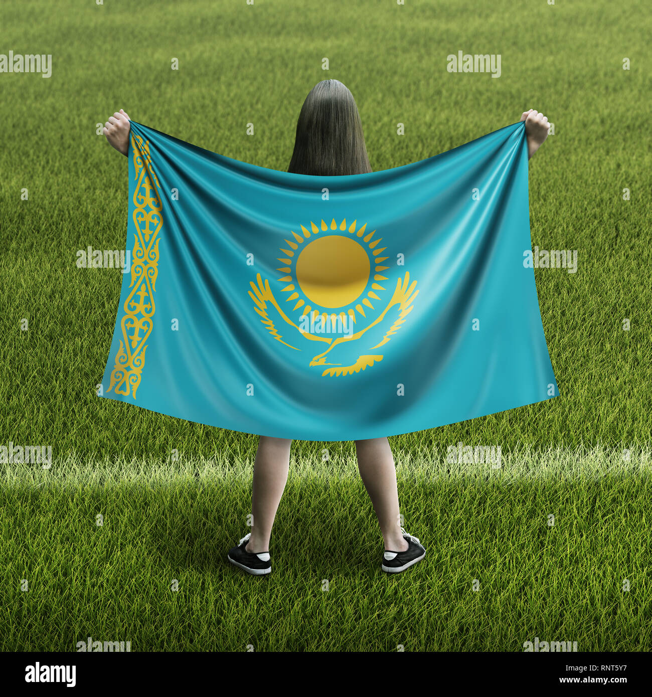 Women and flag Stock Photo - Alamy