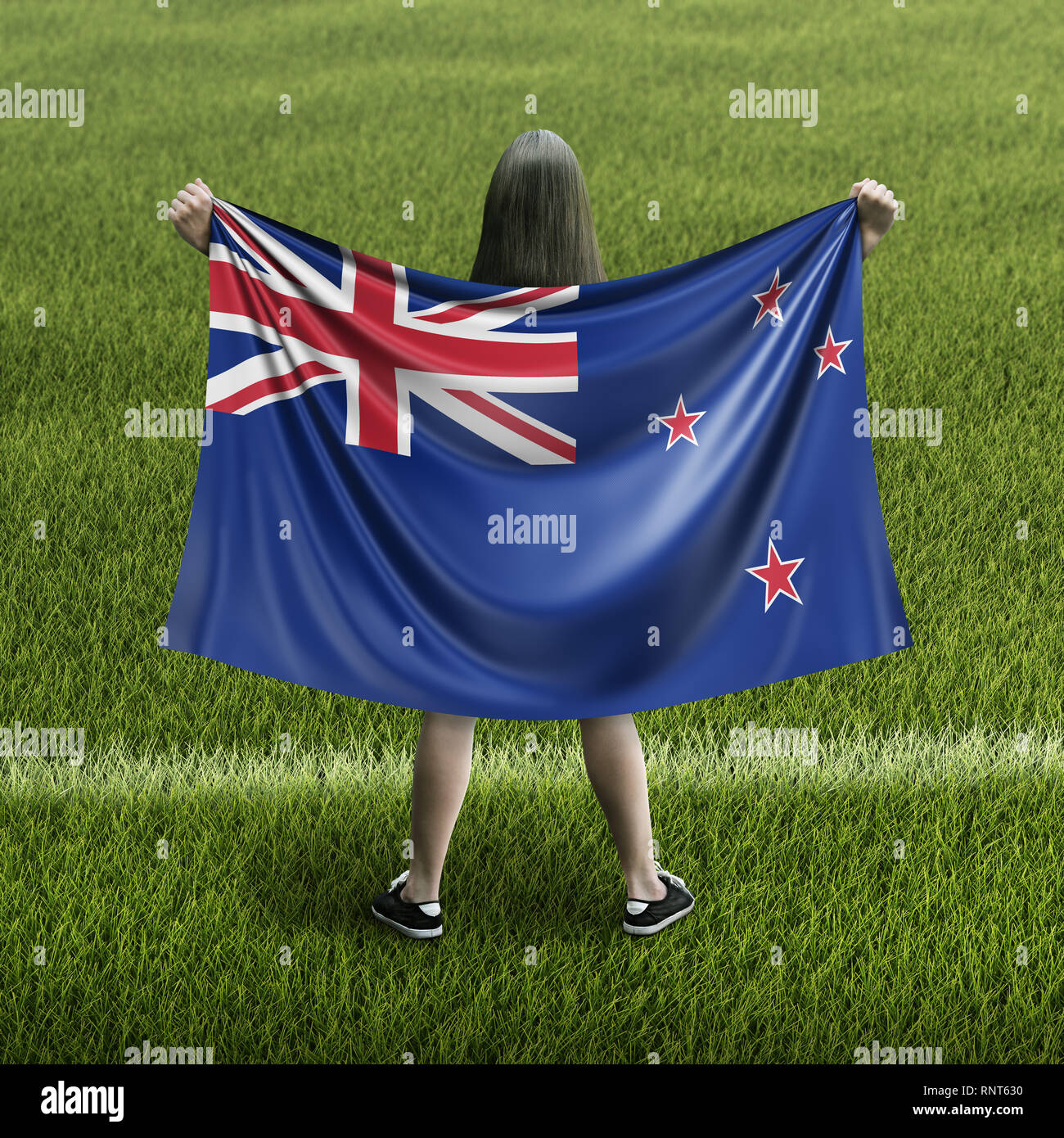 Women and flag Stock Photo - Alamy