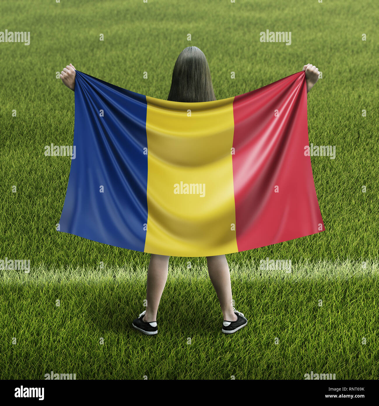 Women and flag Stock Photo - Alamy
