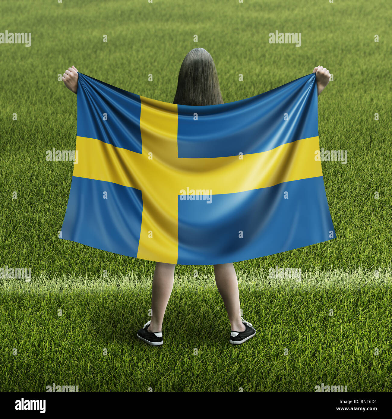 Women and flag Stock Photo - Alamy