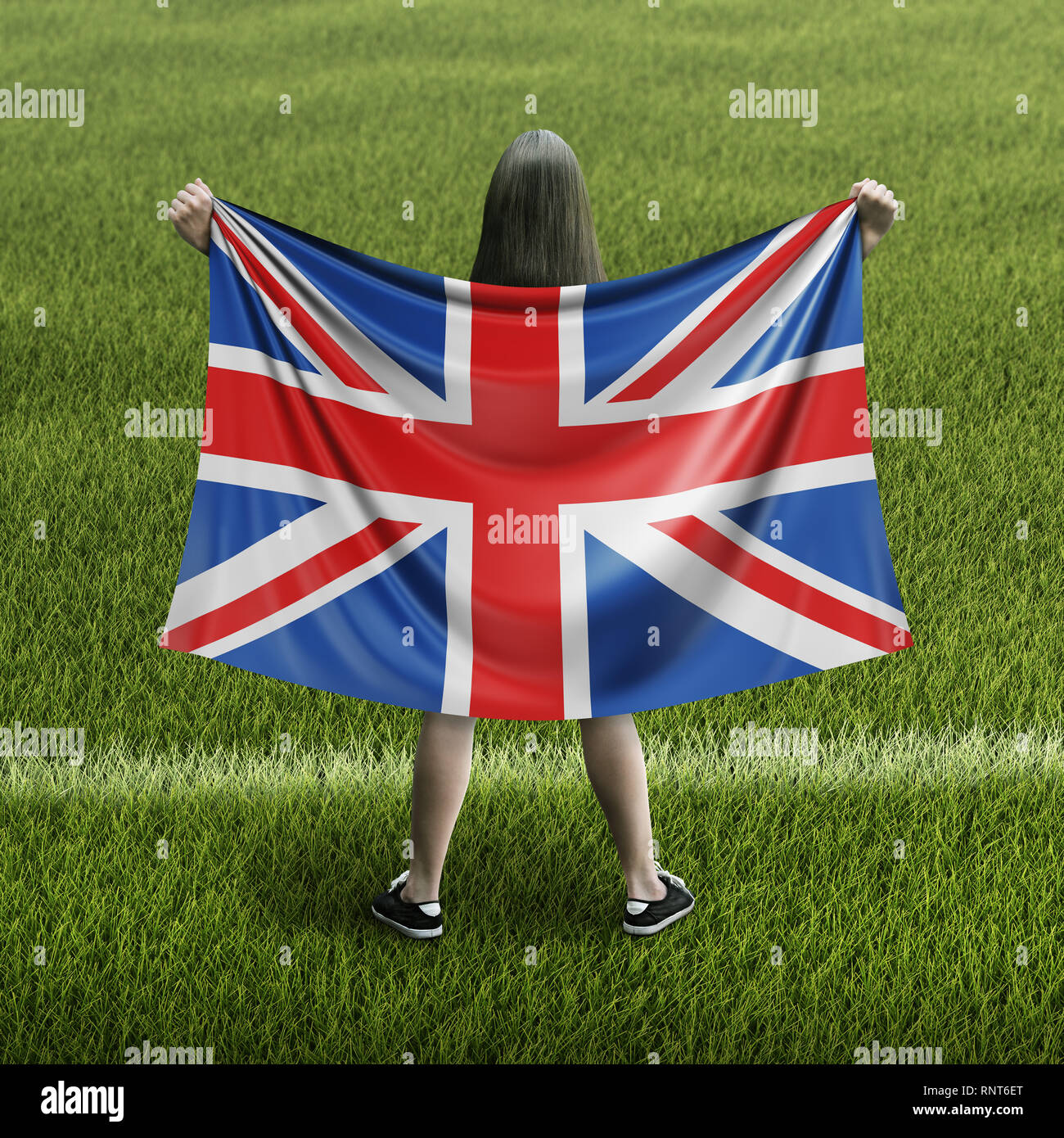 Women and flag Stock Photo - Alamy