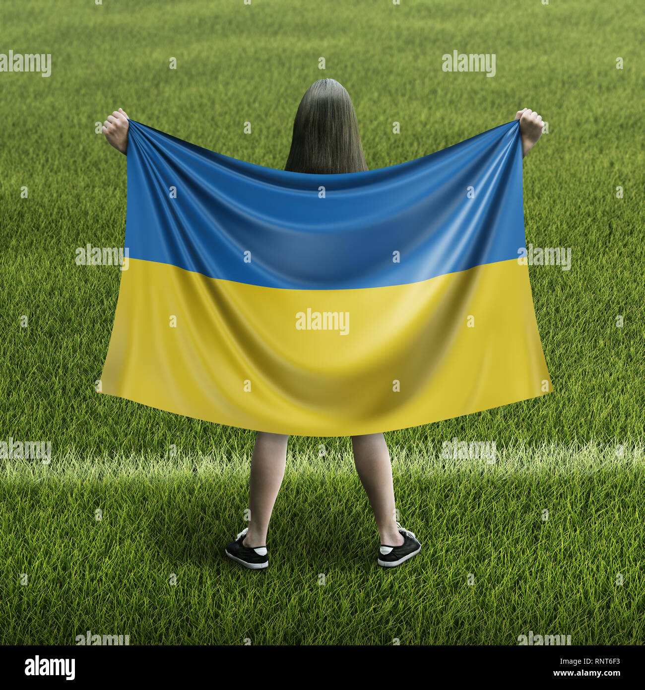 Women and flag Stock Photo - Alamy