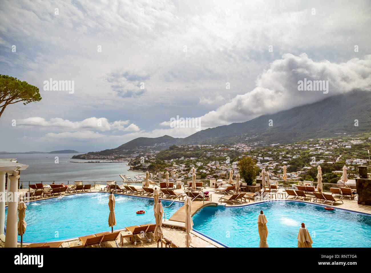 Ischia island near of Naples is a popular tourist attractions in the ...