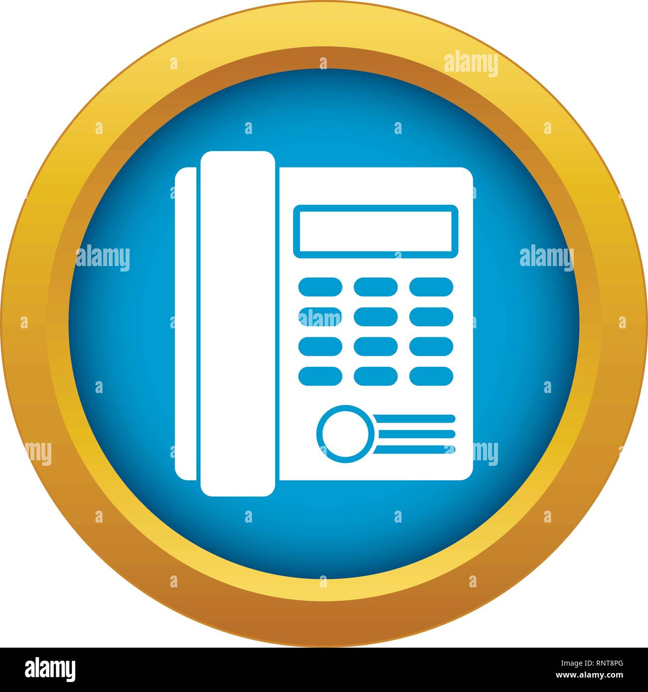 Office business keypad phone icon blue vector isolated Stock Vector ...