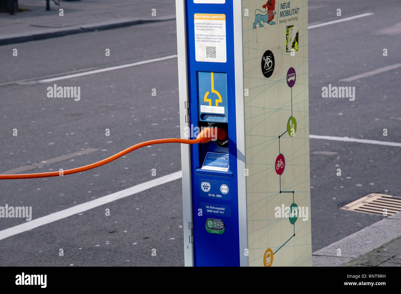 Street charging station for electric cars Stock Photo - Alamy